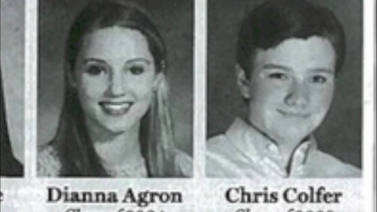 GLEE CAST HIGH SCHOOL YEARBOOK PHOTOS! - YouTube