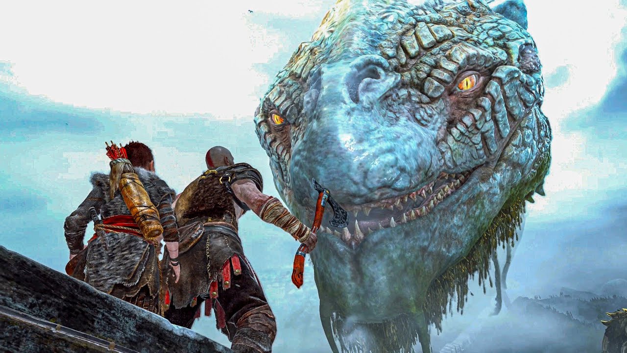 Did Kratos fear from Jörmungandr, Giant Snake #godofwar #kratos #gow # ...