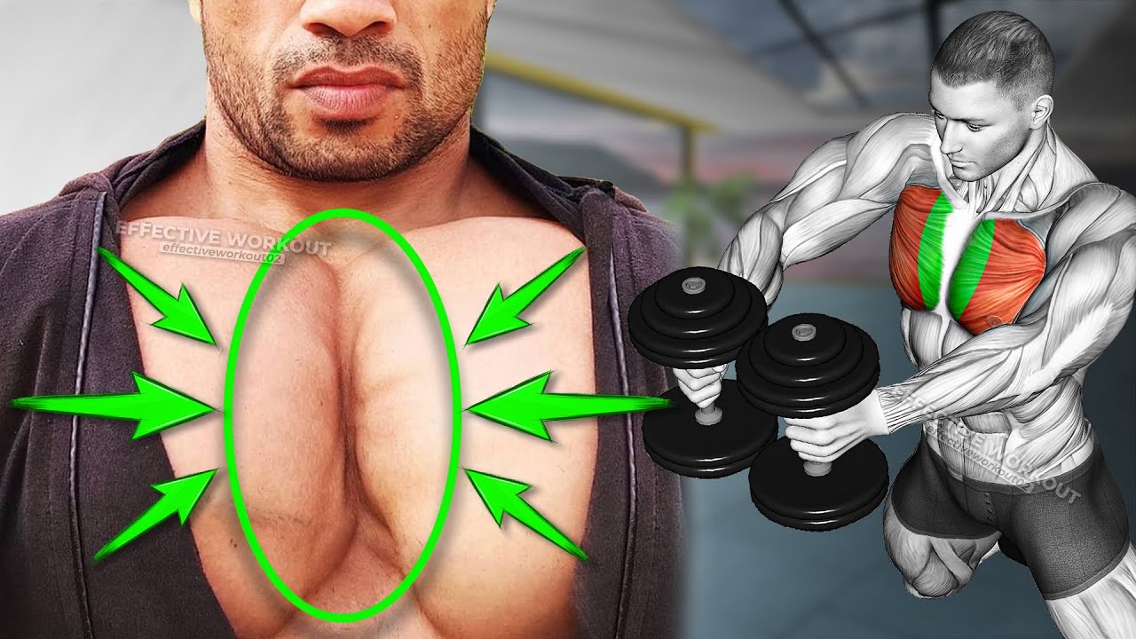 10 BEST Exercises for "INNER CHEST" Workout - YouTube