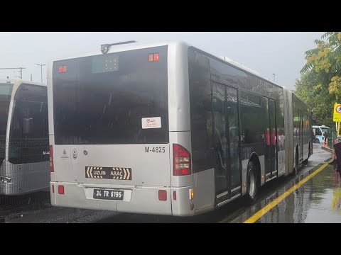 iett 2.Nesil Mercedes-benz Conecto g.Motor sesi eşliğinde Söğütlüçeşmeye seyir.Kapı Numarası M-4825