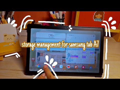 storage management for samsung tab A7 android tablet - YouTube