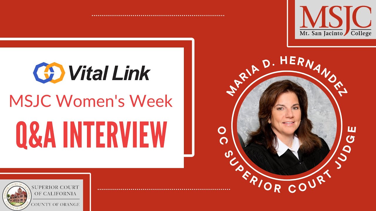 Q&A with Maria Hernandez - Orange County Superior Court Judge - YouTube