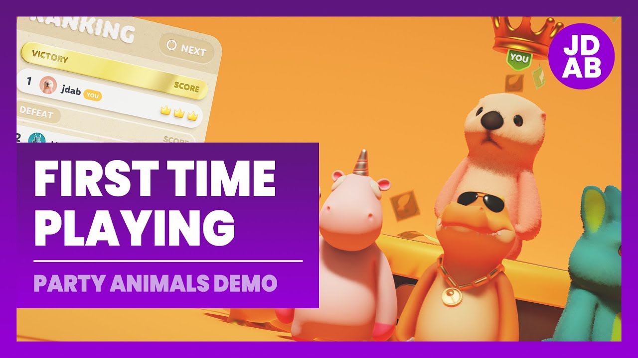 First time playing Party Animals - CHAMPION! | Party Animals Demo - YouTube