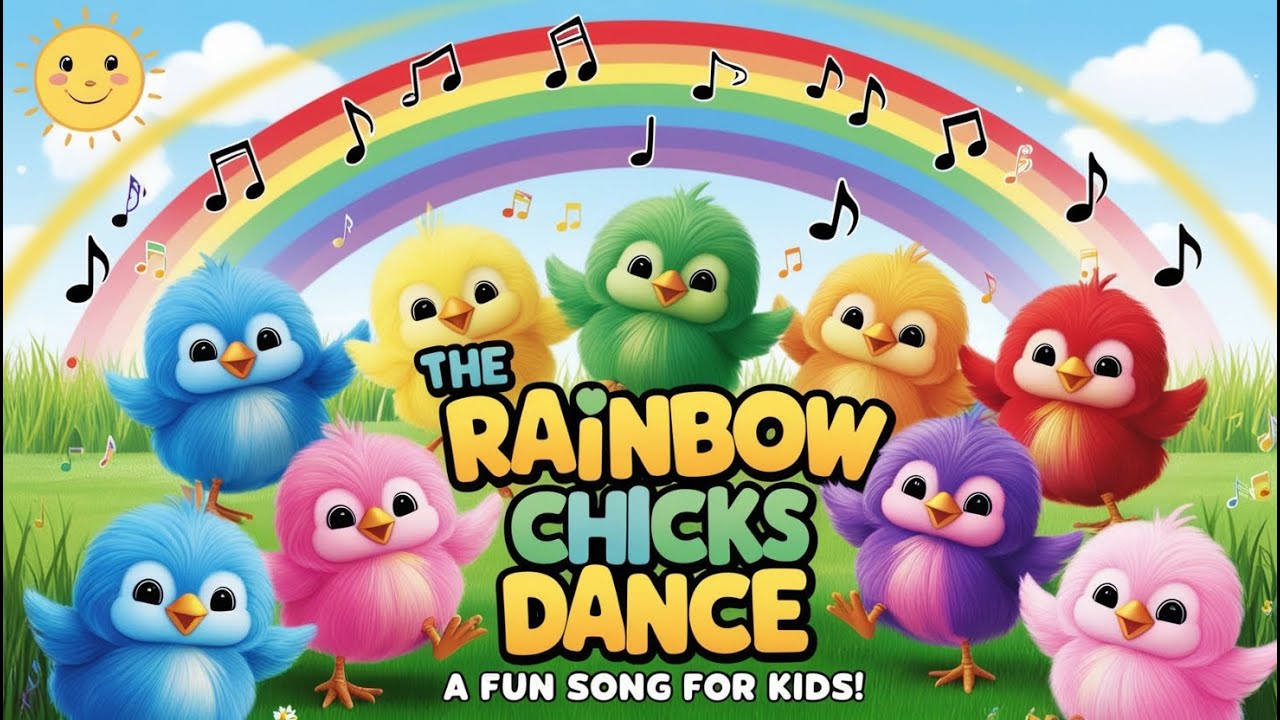 The Rainbow Chicks Dance A Fun Song for Kids - YouTube