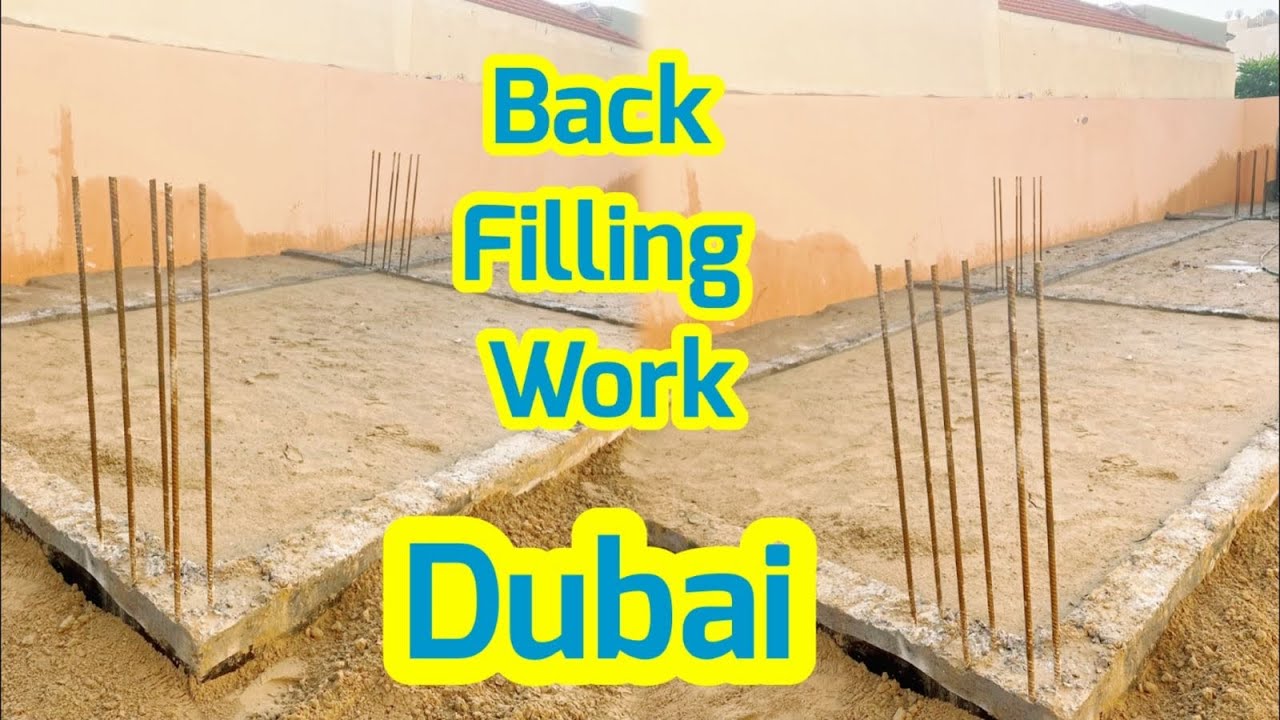 Step:24/Back Filling Villa Dubai/Tie Beam Ready/Tie Beam Back Filling ...