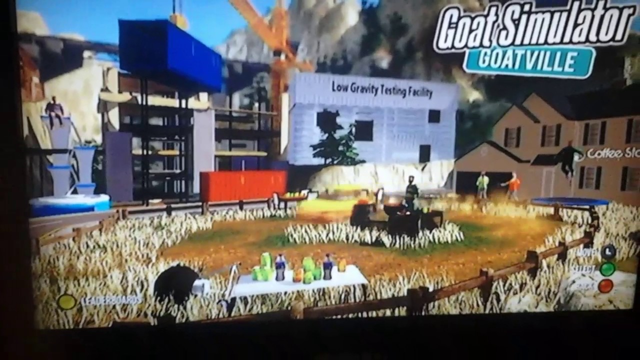 How to get in space in goat ville (goat simulator) xbox 360 - YouTube