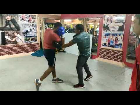 Practice boxing Jab,Right, Hook,Uppercut - YouTube
