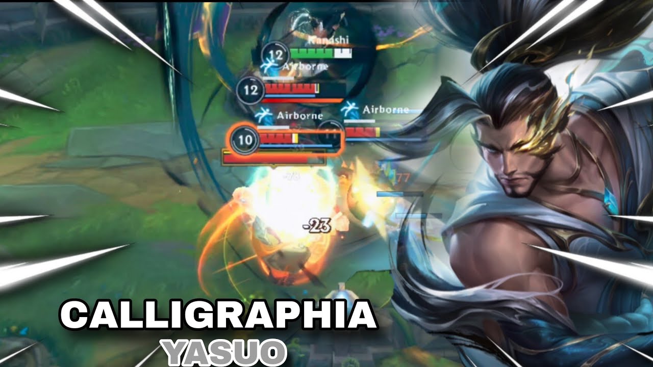 YASUO CALLIGRAPHIA WILDRIFT GAMEPLAY - YouTube
