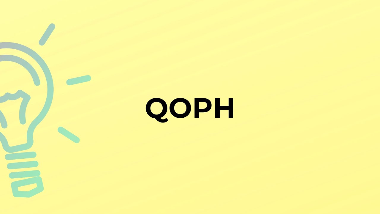 What is the meaning of the word QOPH? - YouTube
