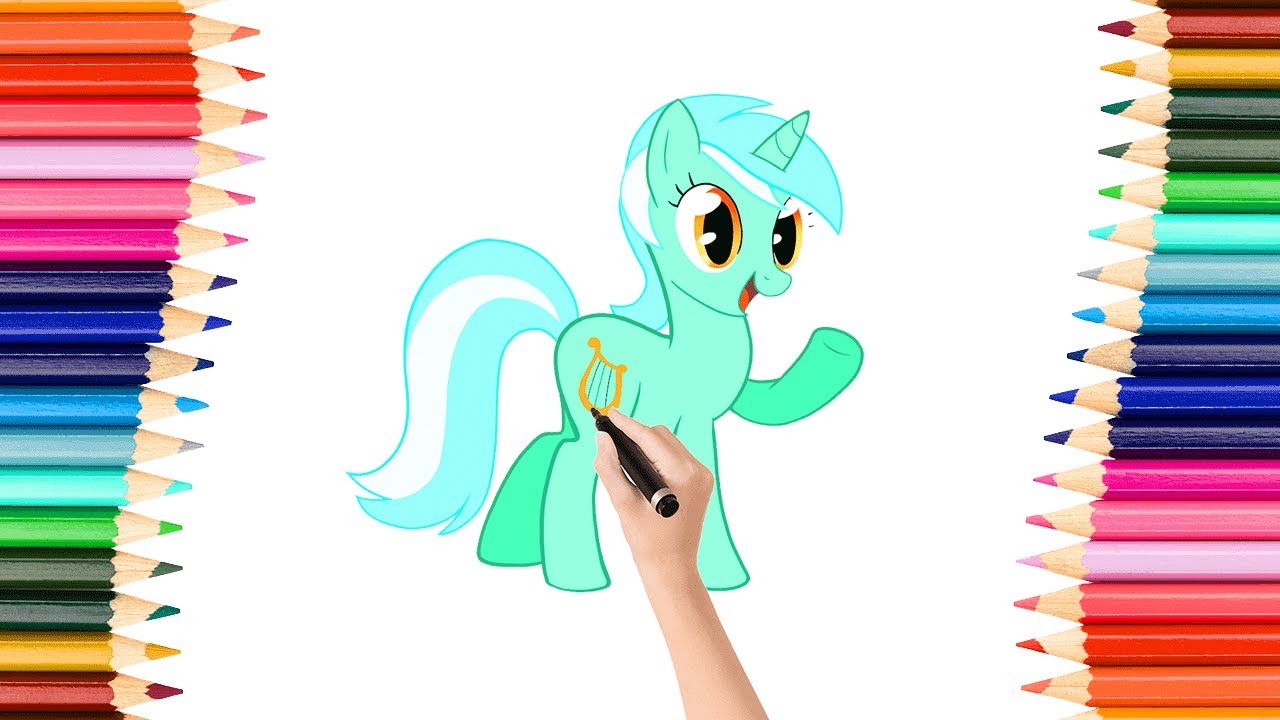 How to Draw My Little Pony - Lyra | Drawing Easy & Step by Step with ...