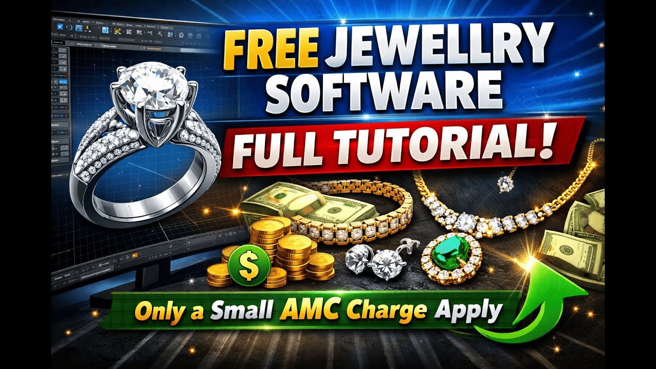 🔴 Free Jewellery Software Full Tutorial | Only a Small AMC Charge Apply ...