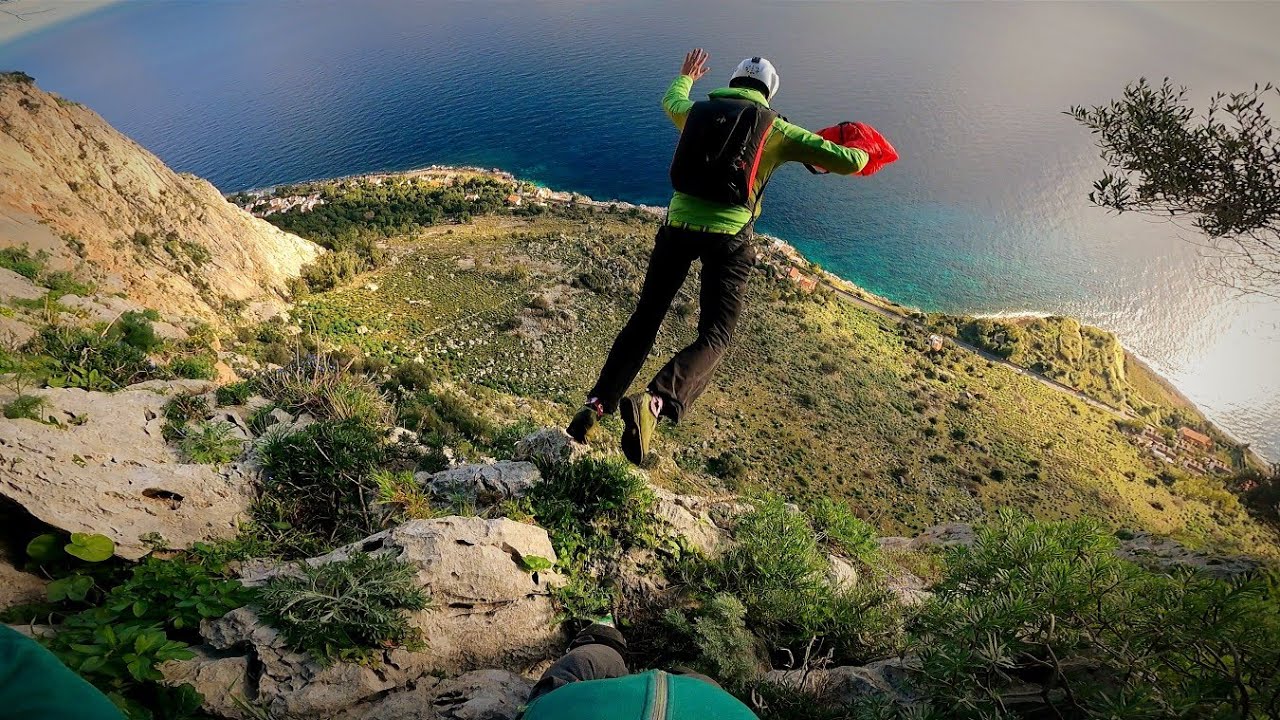 SICILY - BASE jumping /2nd time - YouTube