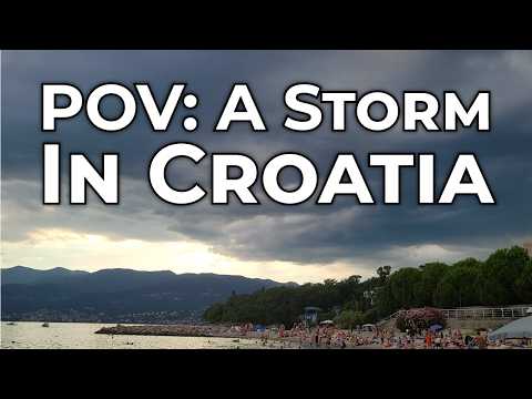 Watching a Storm Roll Across the Adriatic | Rijeka, Croatia