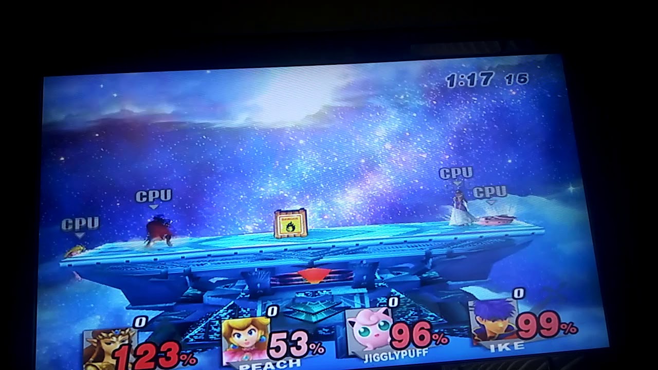 Super Smash Bros. Brawl Zelda (CPU) VS. Peach (CPU) VS. Jigglypuff (CPU ...
