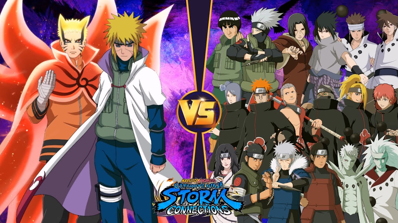 【Naruto (Baryon) & Minato VS Two-man team Marathon battle】 NARUTO X ...