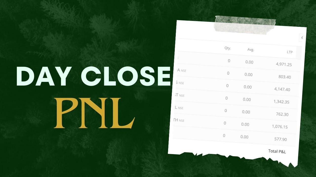 Day Close PNL || Equity Trading || - YouTube