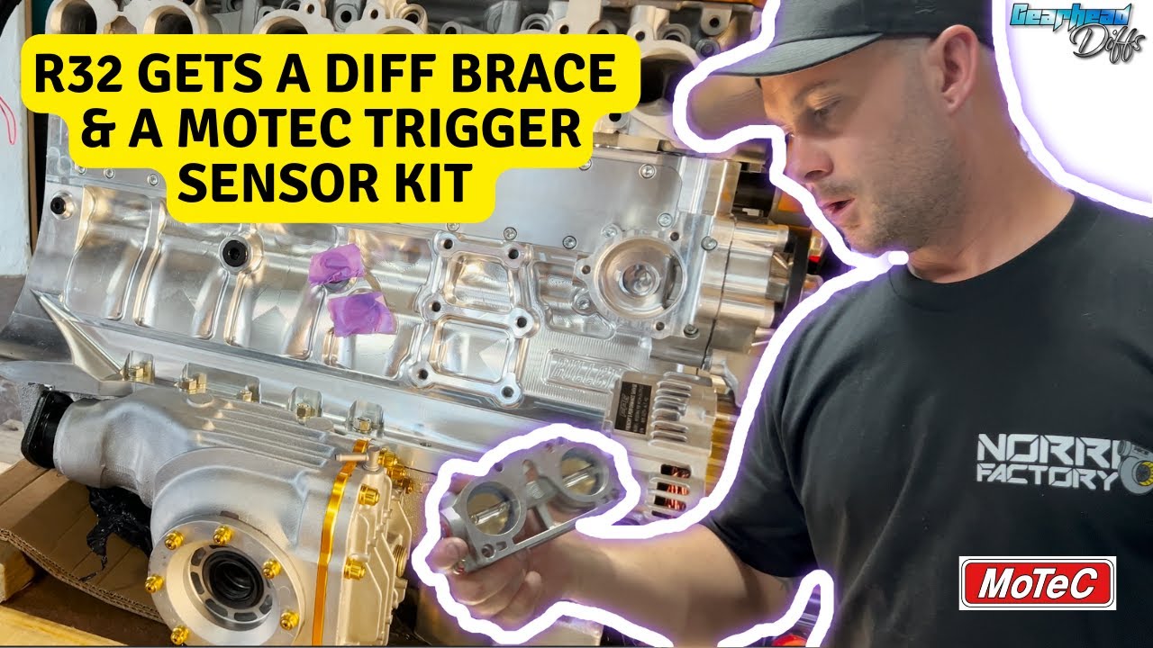 Strengthening the R32 GTR Front Sump with a Diff Brace + Fitting Motec ...