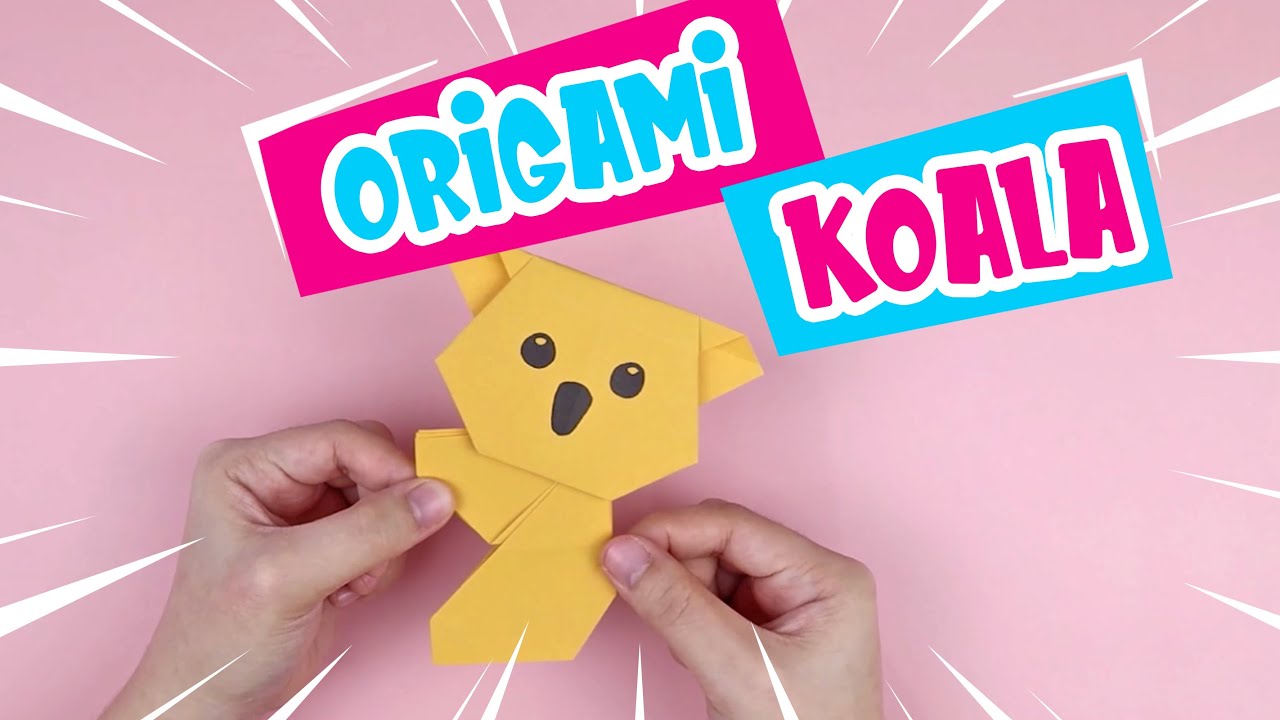 How To Make An Origami Koala - Easy Origami Craft Tutorial - YouTube