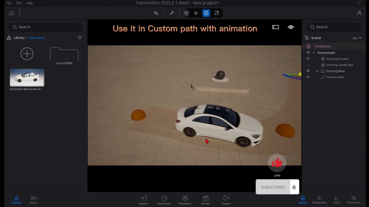 Animated Car creation from 3DsMax and use it in Twinmotion - YouTube