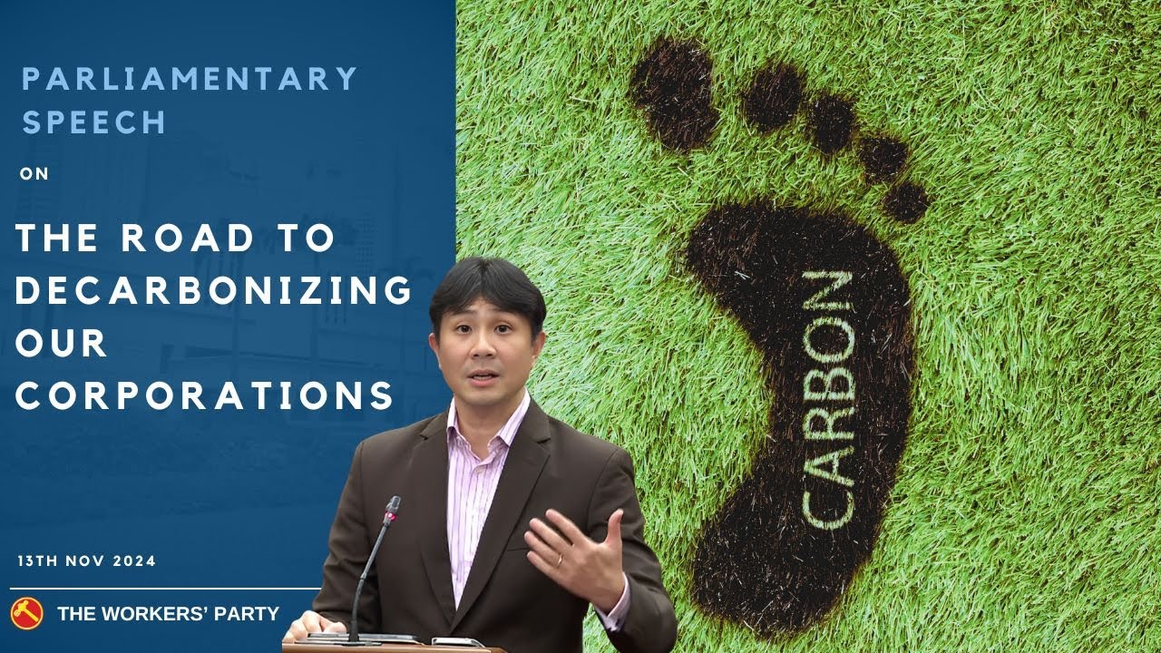 MP Jamus Lim on "The road to decarbonizing our corporations" - YouTube