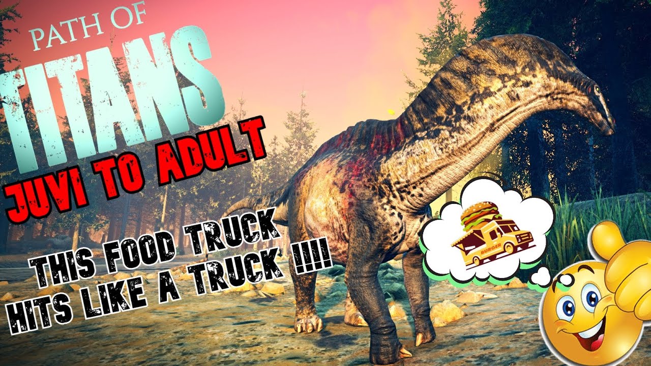 Path of Titans - Juvi to Adult - Amarga - Best + Funny moment - Even Babies wanna try me 😂😂😂 ...