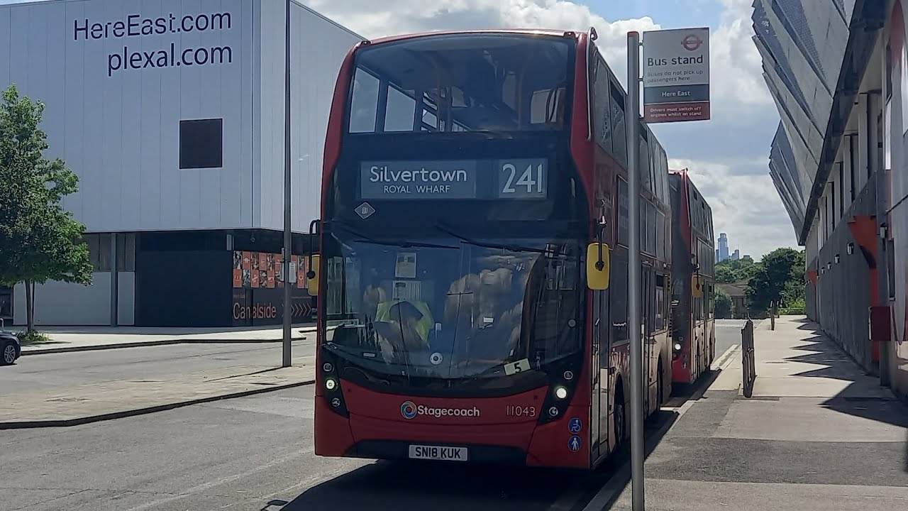 FRV: STAGECOACH LONDON BUS ROUTE 241| Here,East- Silvertown Royal Wharf ...