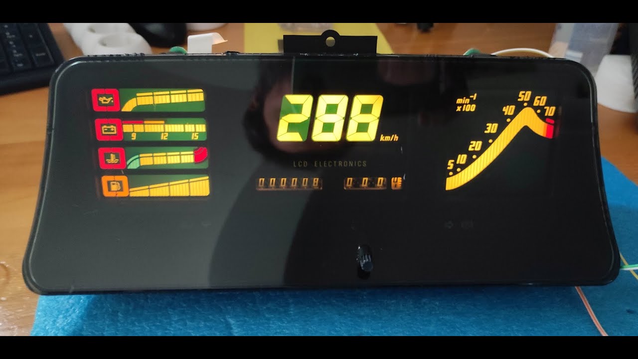 Opel Kadett E GSI Monza Digital LCD Electronics dash - How to Test ...