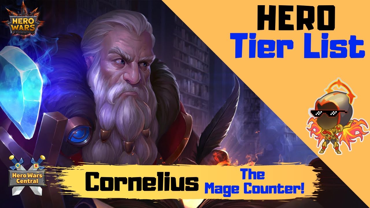 Hero Wars | The Counter Mage! Cornelius Tier List Discussion! - YouTube