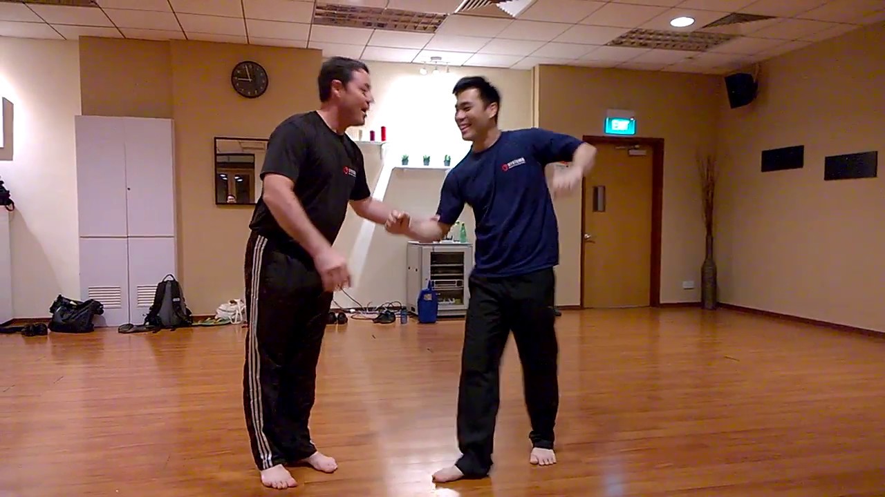Redirecting an Opponent's Push into a Takedown - YouTube