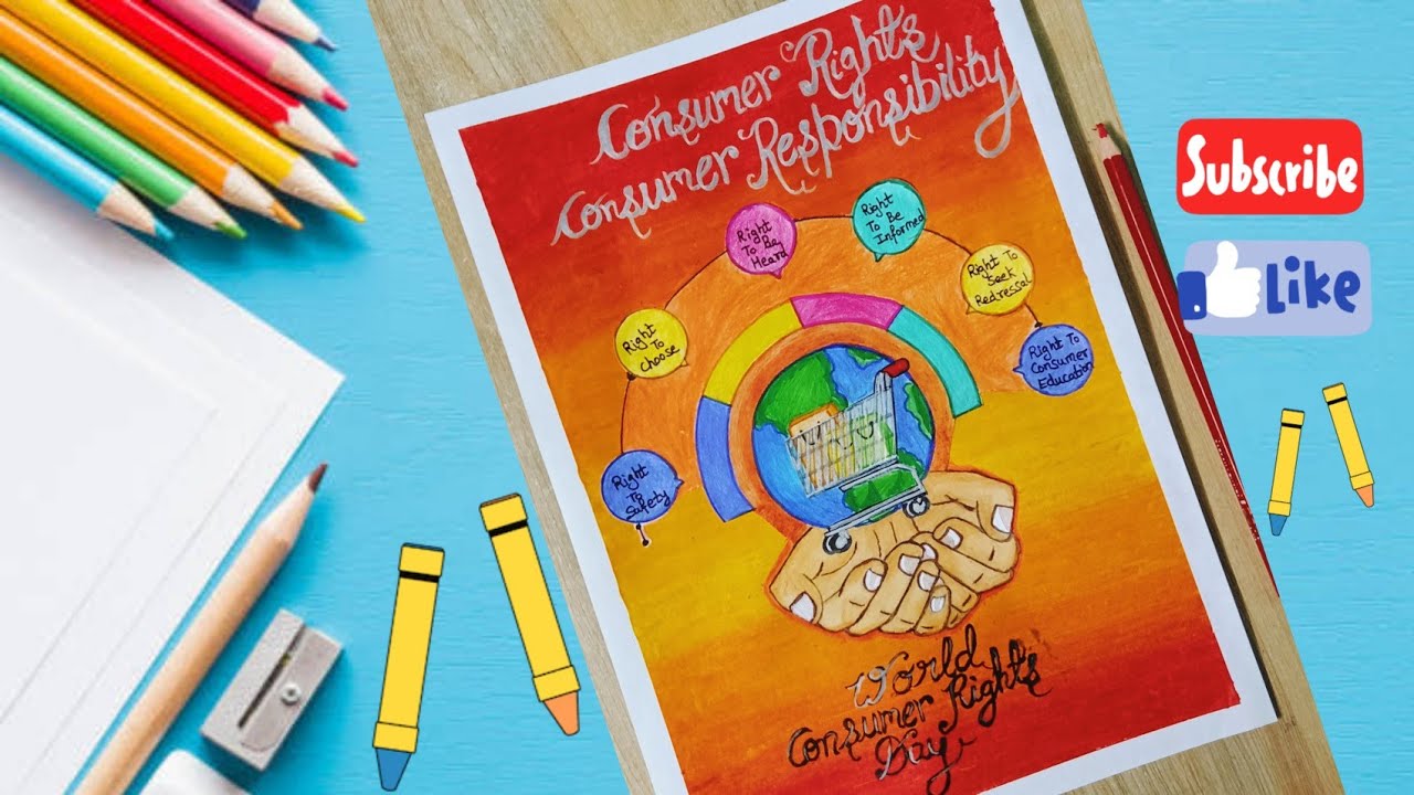 How to draw World Consumer Rights Day Drawing | Consumer Rights Day ...