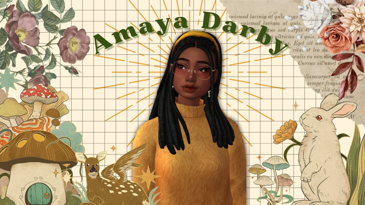 Amaya Darby// Create A Sims- The Sims 4 - YouTube