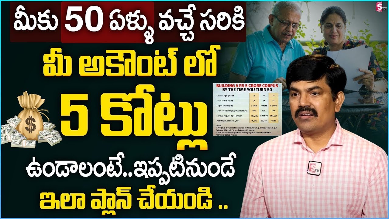 How to Have 5 CRORE Rupees In Your Account by The Age of 50| Financial ...