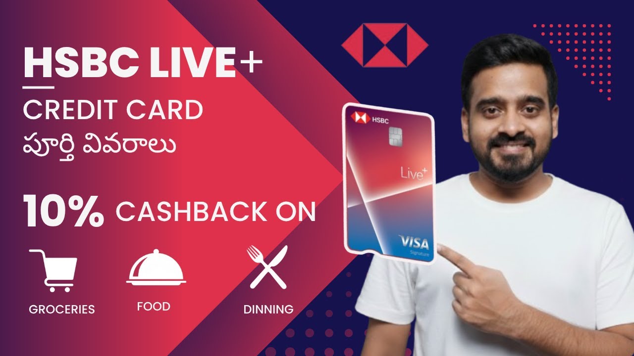 HSBC LIVE Plus Credit Card in Telugu | HSBC Live+ CC Features, Benefits ...
