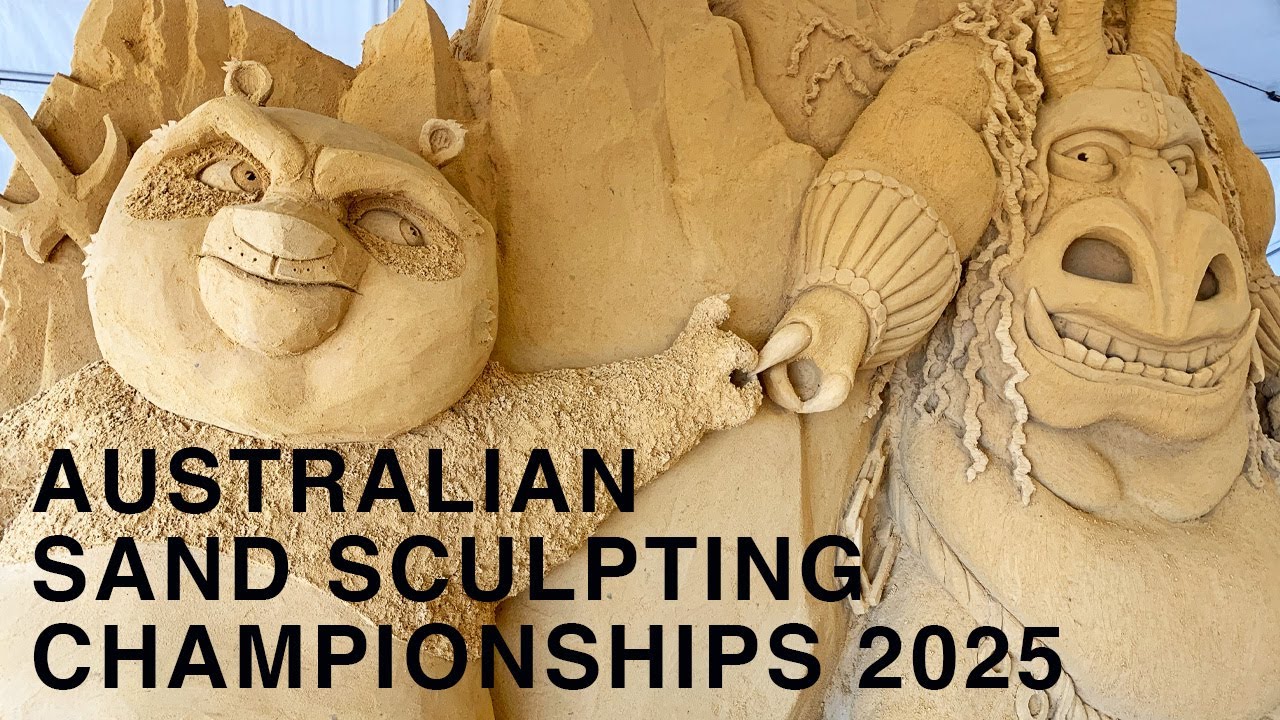 Australian Sand Sculpting Championships 2025 in Frankston - YouTube