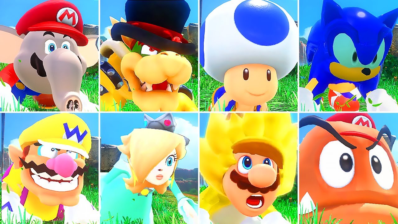 NEW Characters in Super Mario Odyssey - YouTube