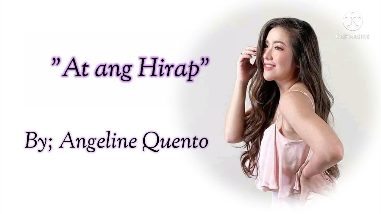"At Ang hirap" By;Angeline Quinto(Lyrics) ️ - YouTube