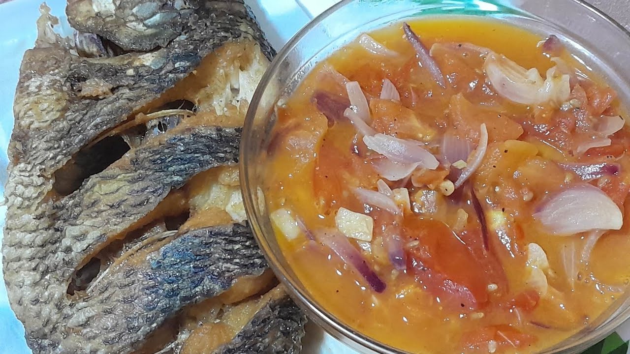 Fried Tilapia & Ginisang kamatis | Homemade #friedfish #ginisangkamatis ...