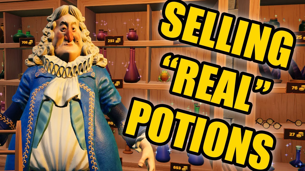 Selling REAL fake potions - Alchemist Shop Simulator - YouTube