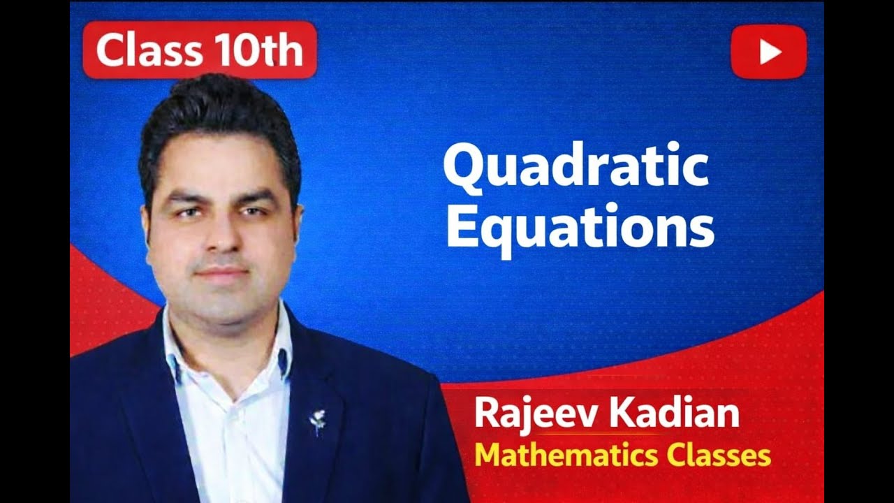 10th Ch 4 Quadratic Equations (Board Revision Important Questions ...