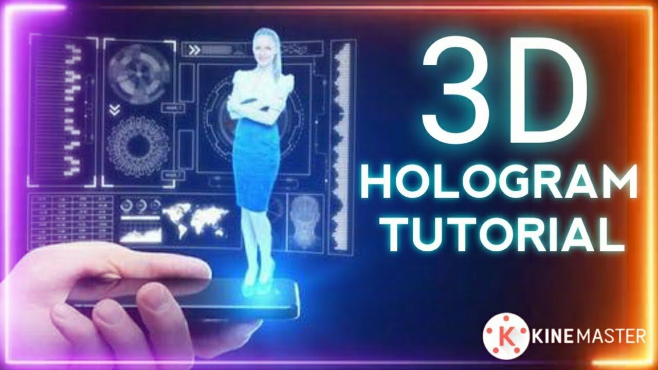 how to make hologram video effect in kinemaster | 3D Tracking Hologram ...