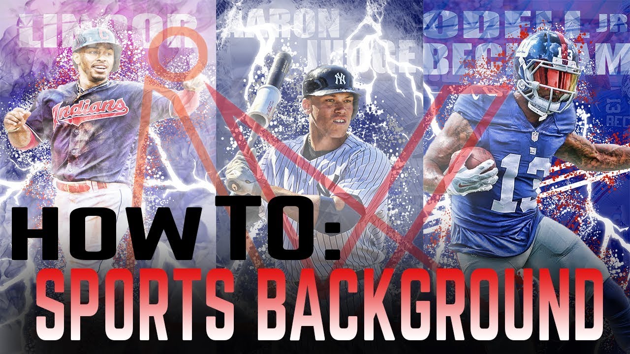 HOW TO MAKE A SPORTS BACKGROUND | Adobe Photoshop - YouTube
