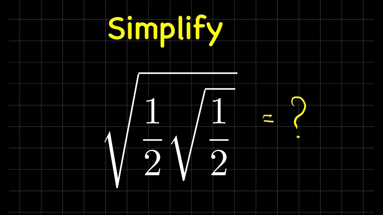 Can you solve this nested radical problem - YouTube