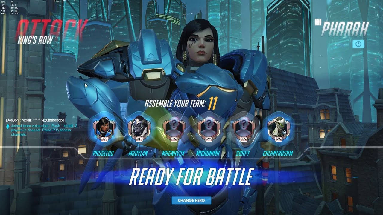 Overwatch King's Row Hybrid Brawl Match #1 - YouTube