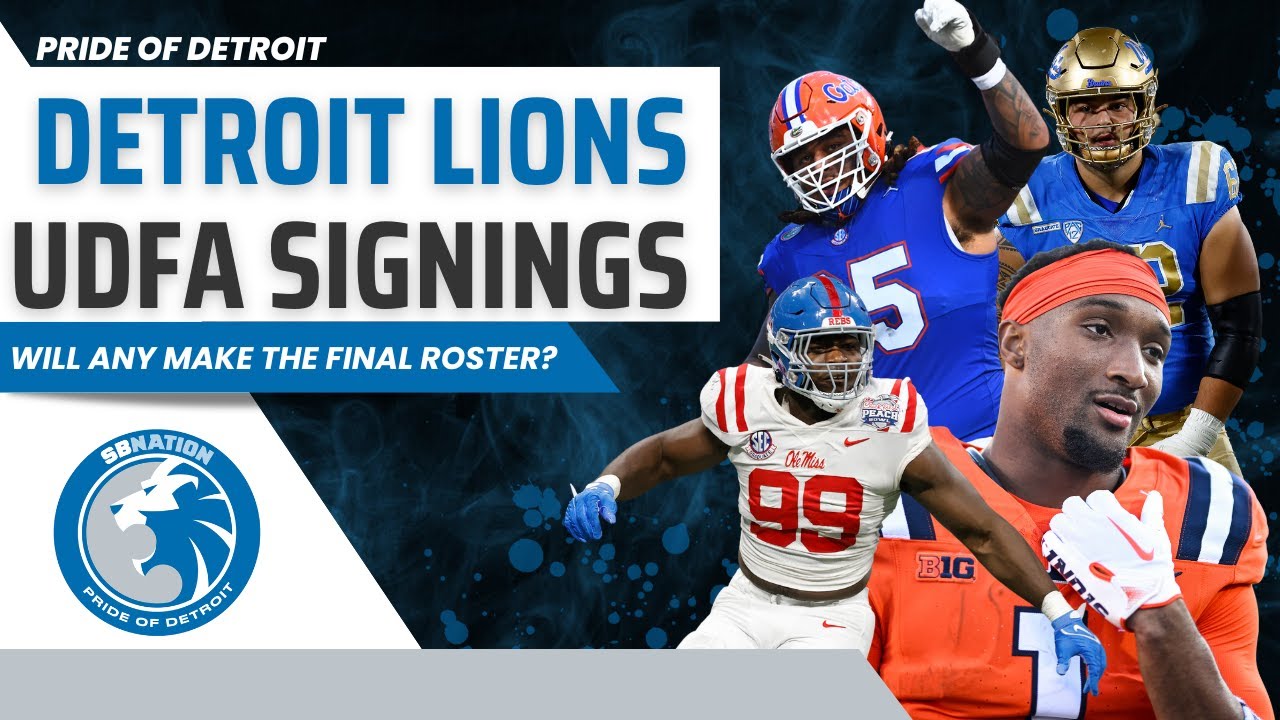 Lions UDFA Class Faces Tough Road to Roster Spots - YouTube