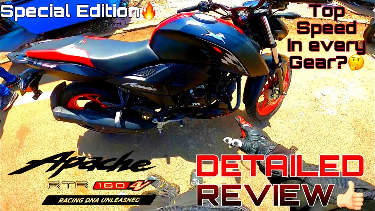 TVS Apache RTR 160 4V Most Detailed Review | Special Edition🔥 | All ...