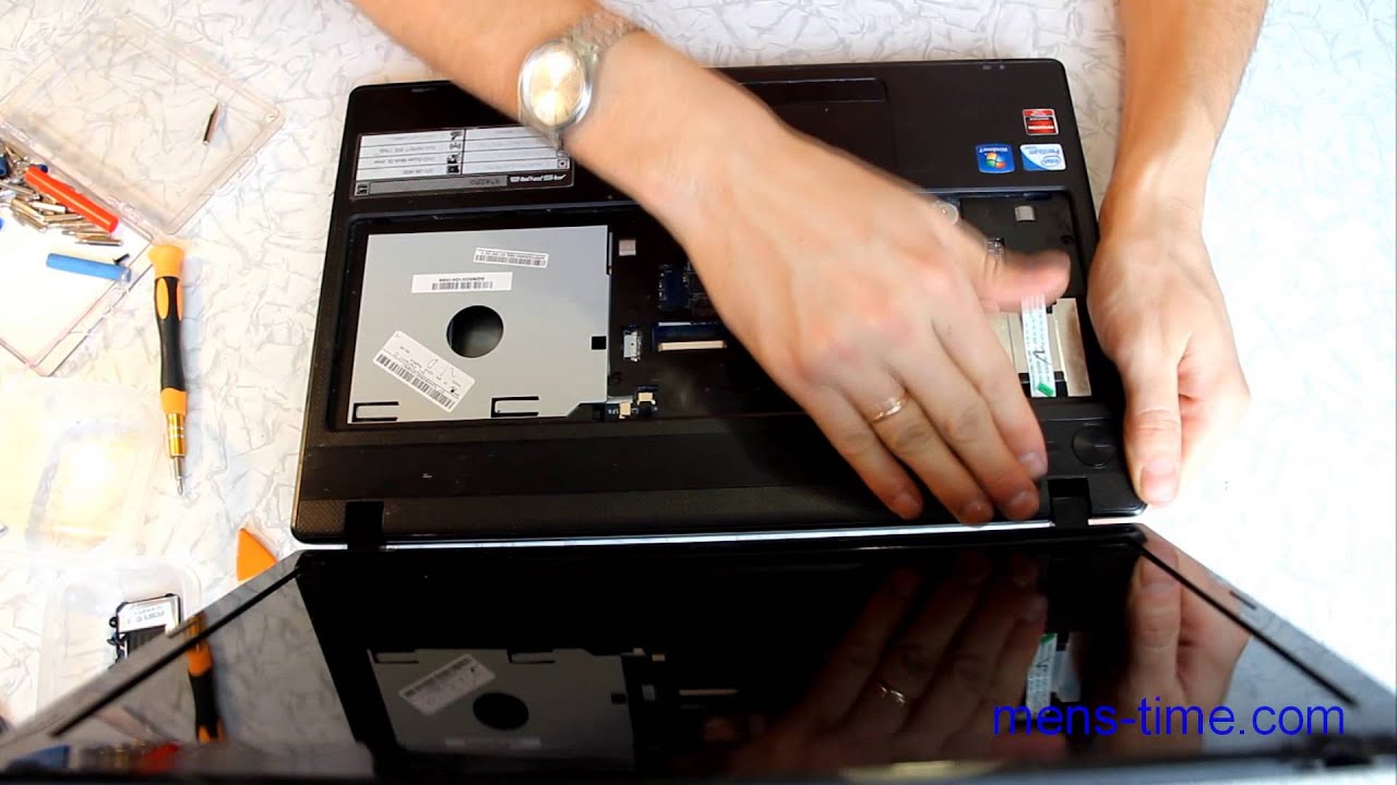 Как собрать ноутбук. Cборка ноутбука Acer. Laptop assembly. - YouTube