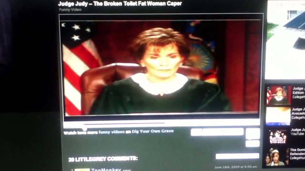 Judge Judy Toilet - YouTube