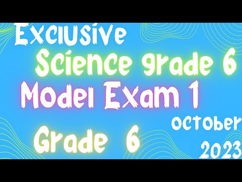 science grade 6 | Model Exam on concept 1 | The cell | مراجعة شهر ...