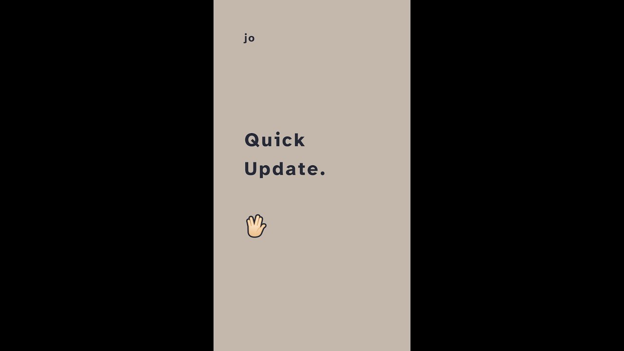Quick Update - YouTube