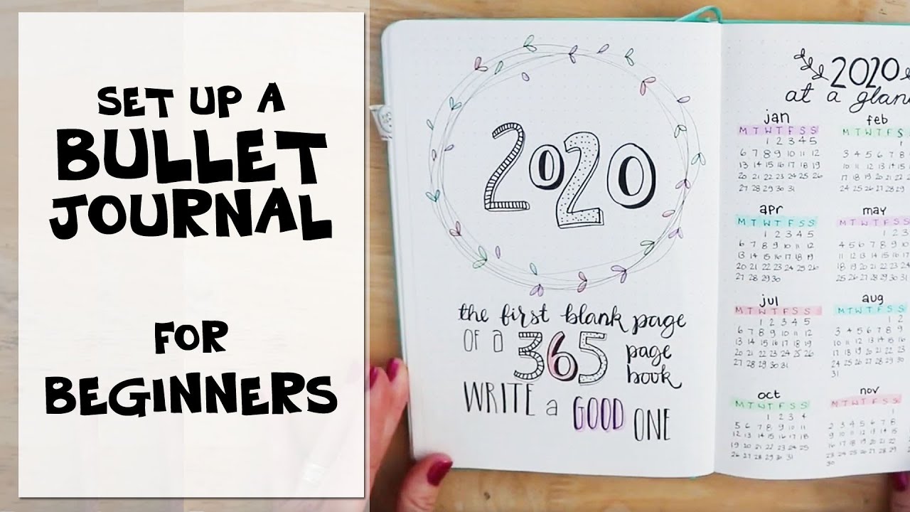 HOW TO SET UP BULLET JOURNAL FOR BEGINNERS - YouTube